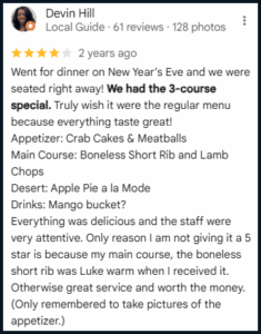 Best 10 Positive Restaurant Review Examples & Templates