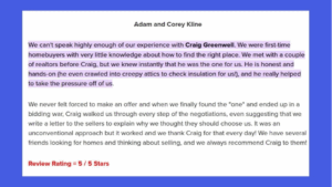 15+ Real Estate Agents Review Examples That Win You Clients